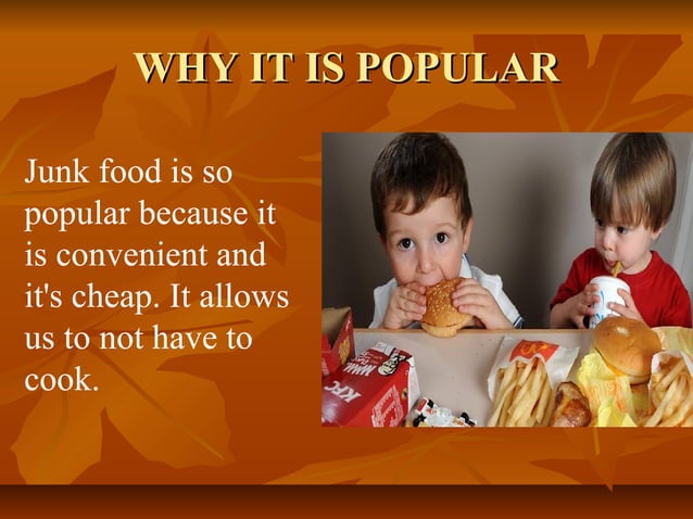 Junk food | PPT | Healthy Cooking and Eating | Food & Drink