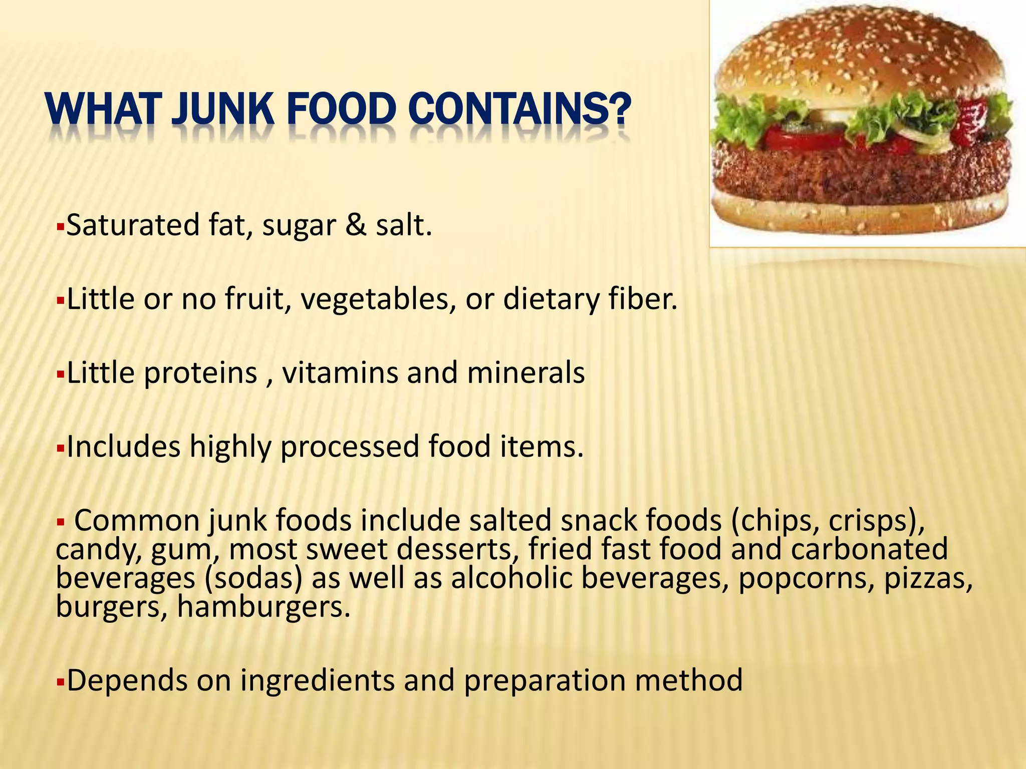 Junk food | PPTX