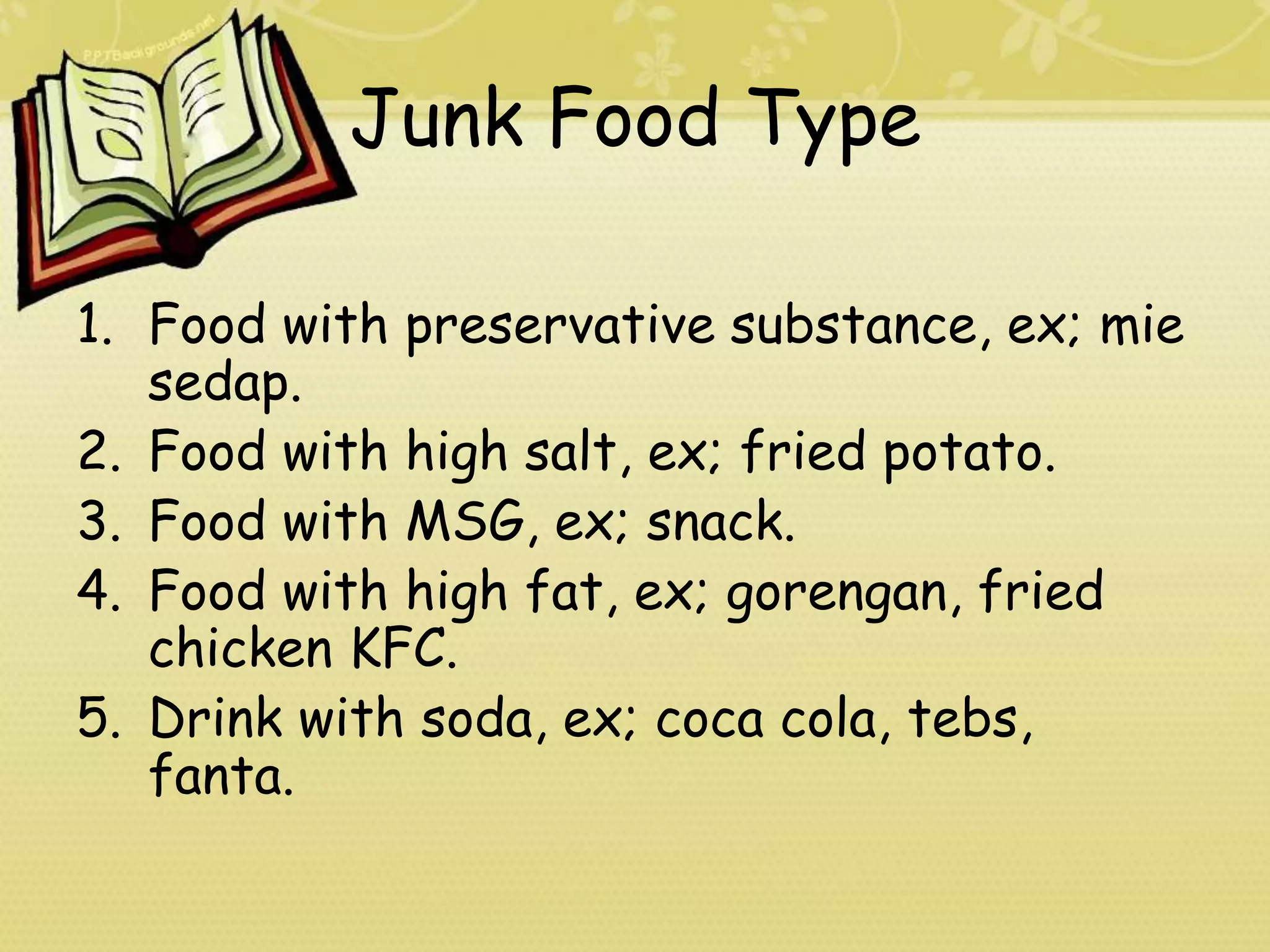 the dangers of Junk food | PPTX