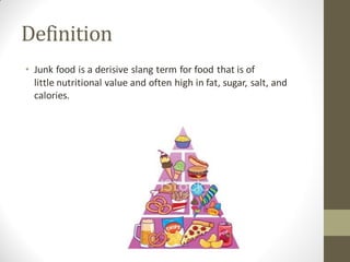 Junk food and healthy food | PDF