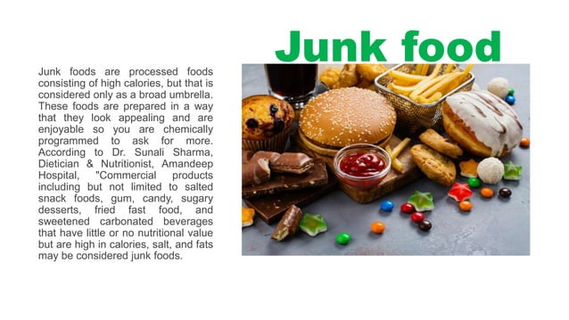 Junk food vs healthy food | PPT