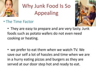 Junk food vs healthy food | PDF