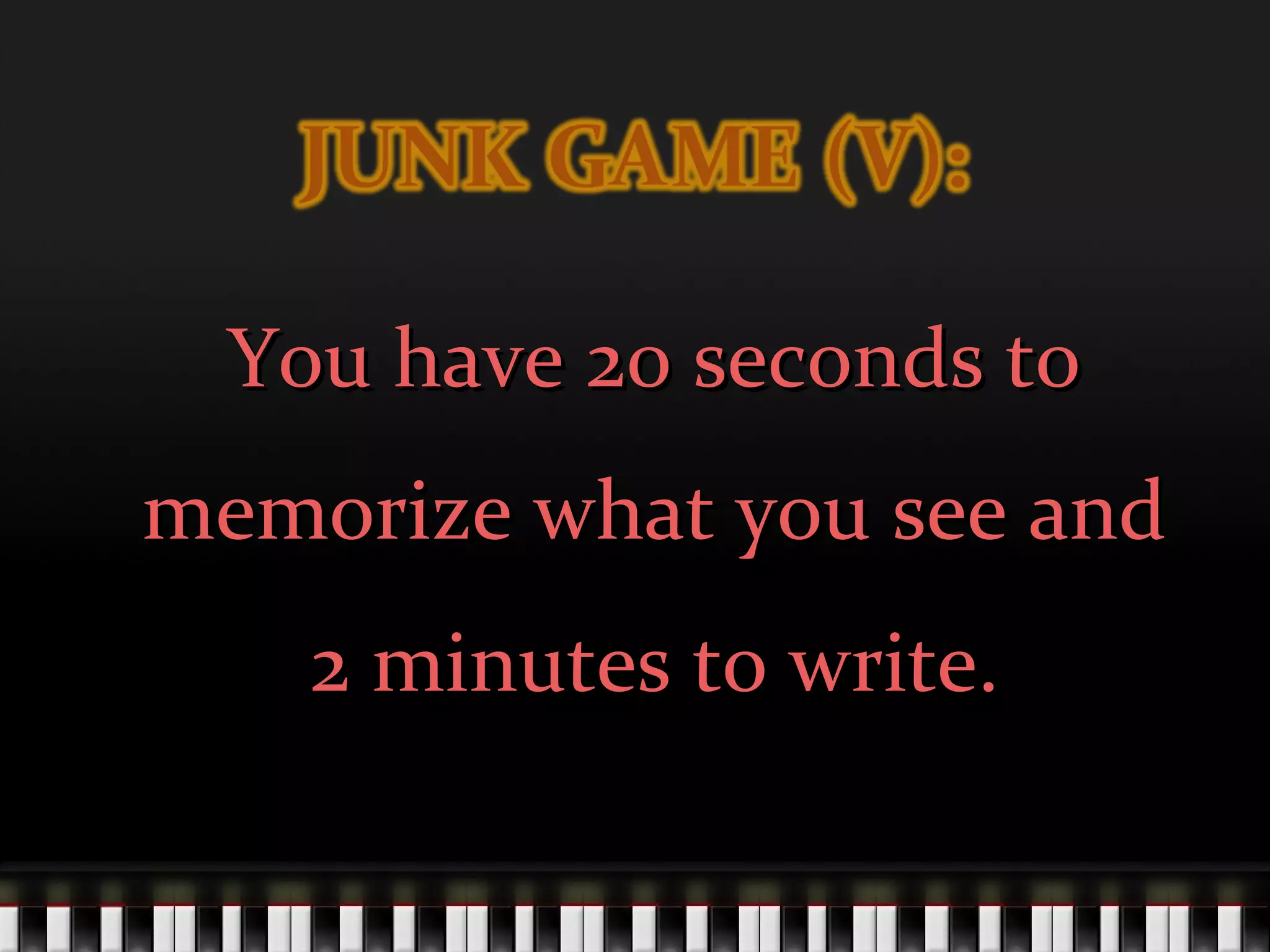 JUNK GAME 5 | PPT