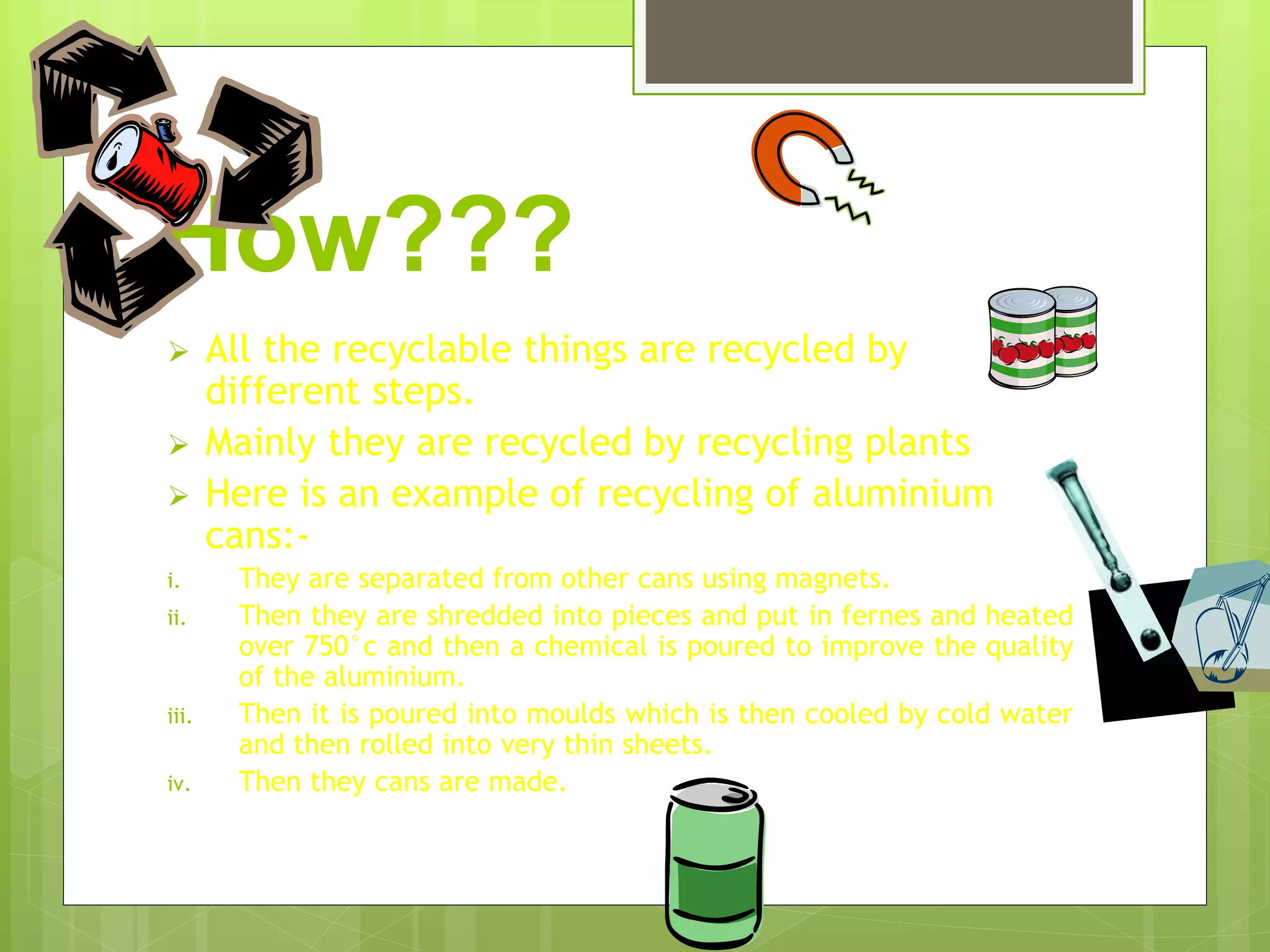 Recycling: Methods And MOt | PPTX