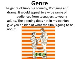 Juno Opening sequence powerpoint | PPT