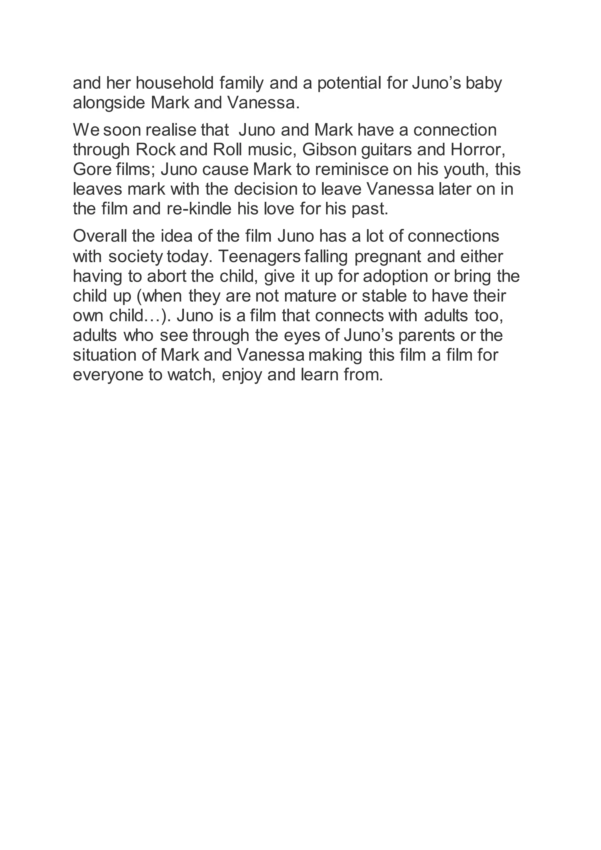 Juno film review | DOCX