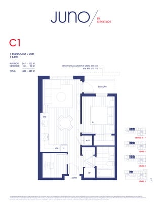 JUNO Surrey By Streetside Developments Floor Plans | PDF