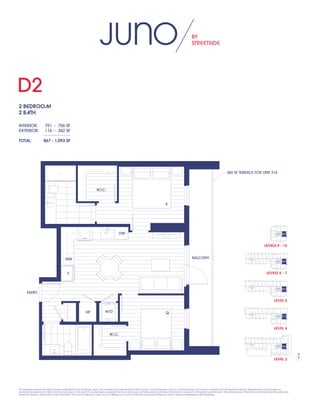 JUNO Surrey By Streetside Developments Floor Plans | PDF