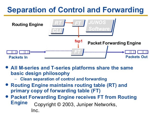 Junos routing overview from Juniper