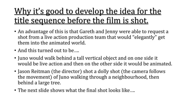 Juno (title sequence) slide share | PPT