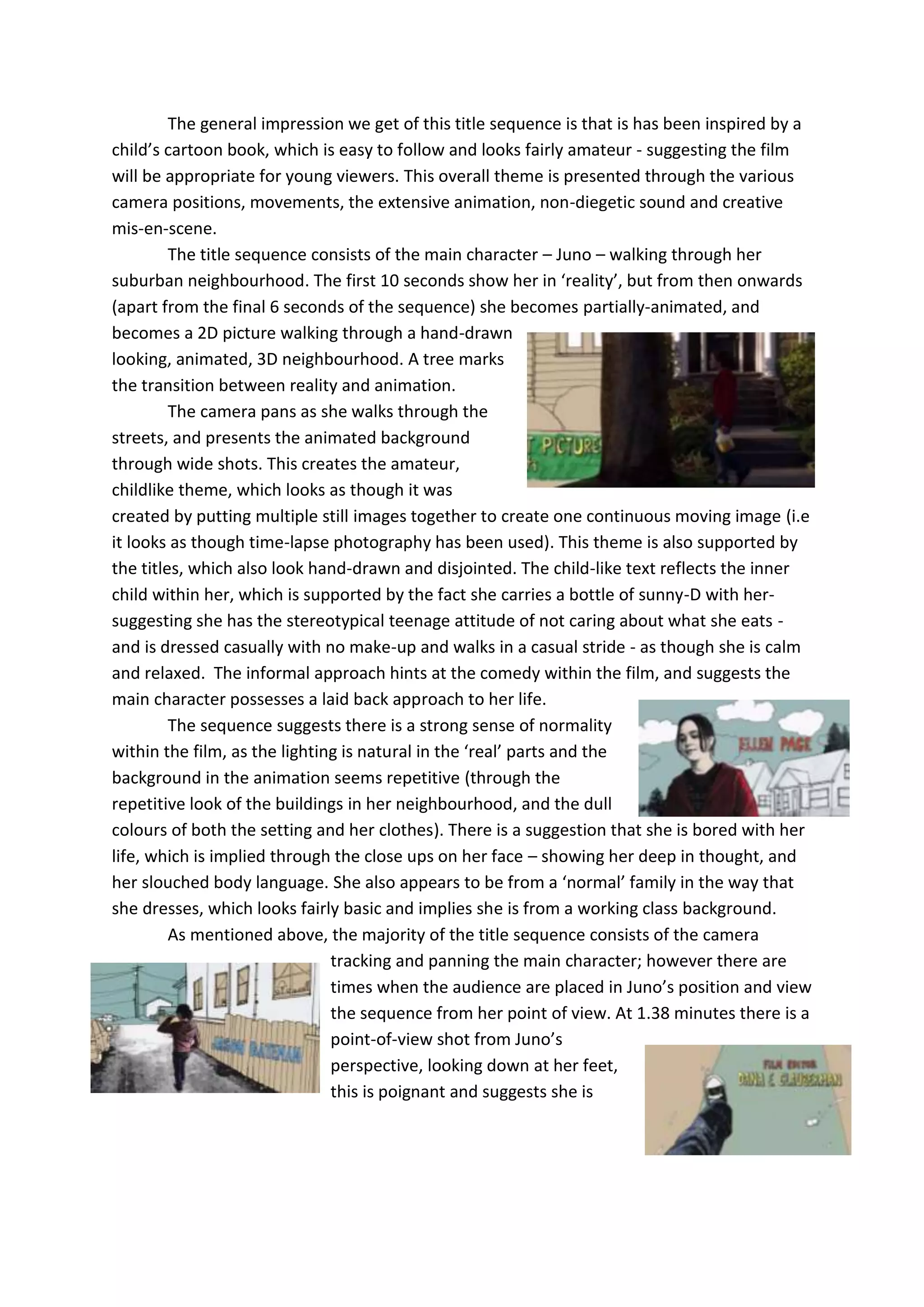 Juno title sequence analysis | PDF