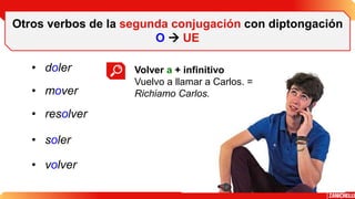 Juntos ppt 23109_a27_presente_de_los_verbos_con_diptongacion_o_ue | PPT