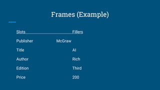 Structured Knowledge Representation | PPTX | Computing | Technology & Computing