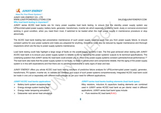 JUNXY ENERGY Sereis Resistive, Inductive & Capactive AC LOAD BANK ...