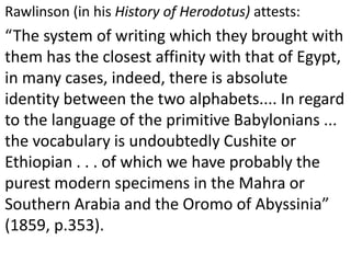 The Power of Afaan Oromo as a Device for Explaining Africa’s Prehistory ...