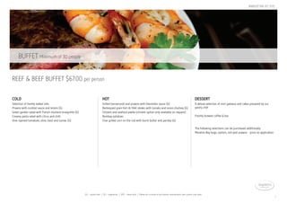 Banquets Compendium - Jupiters Townsville | PDF