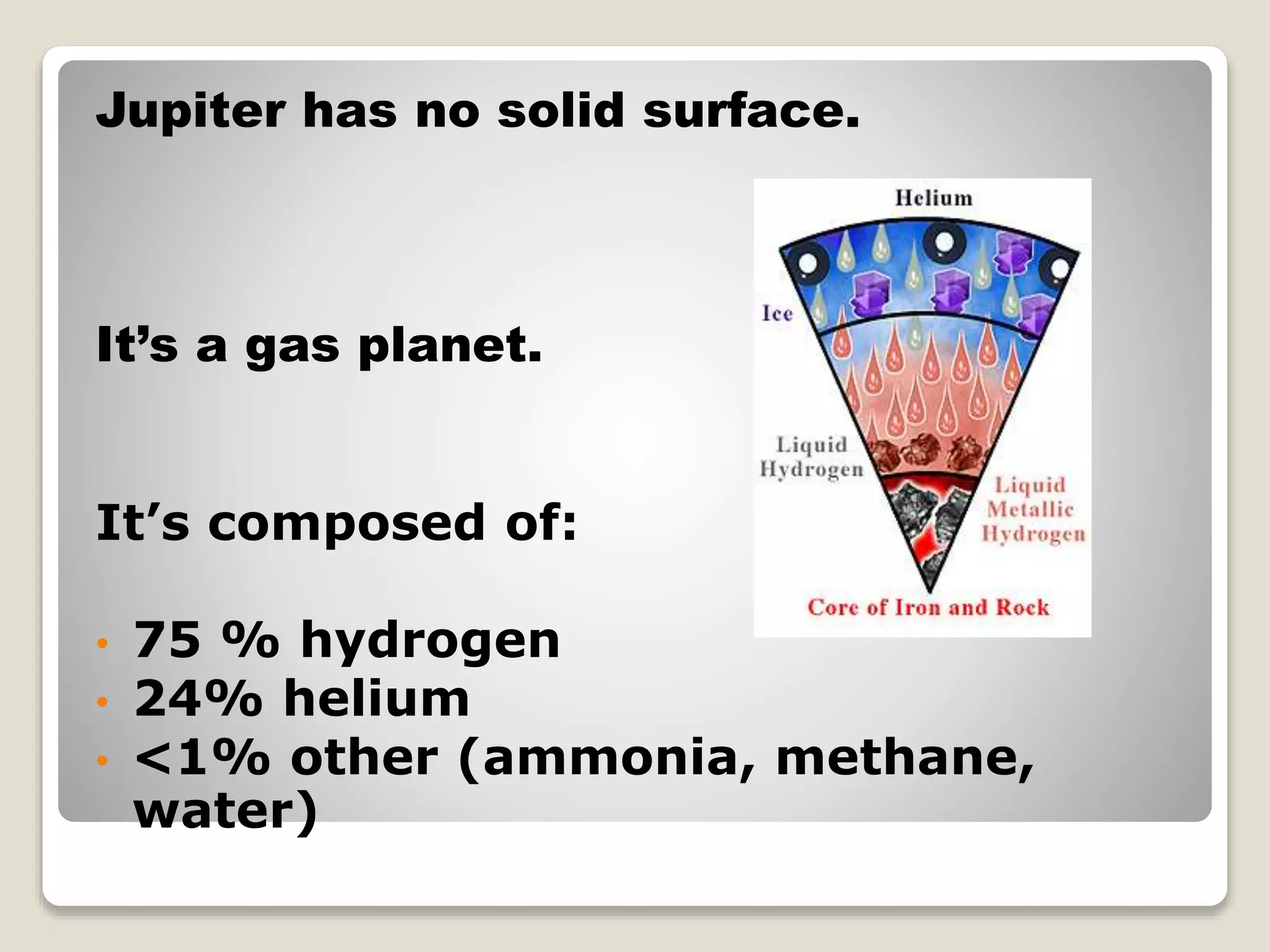 Jupiter the gas giant presentation | PPTX