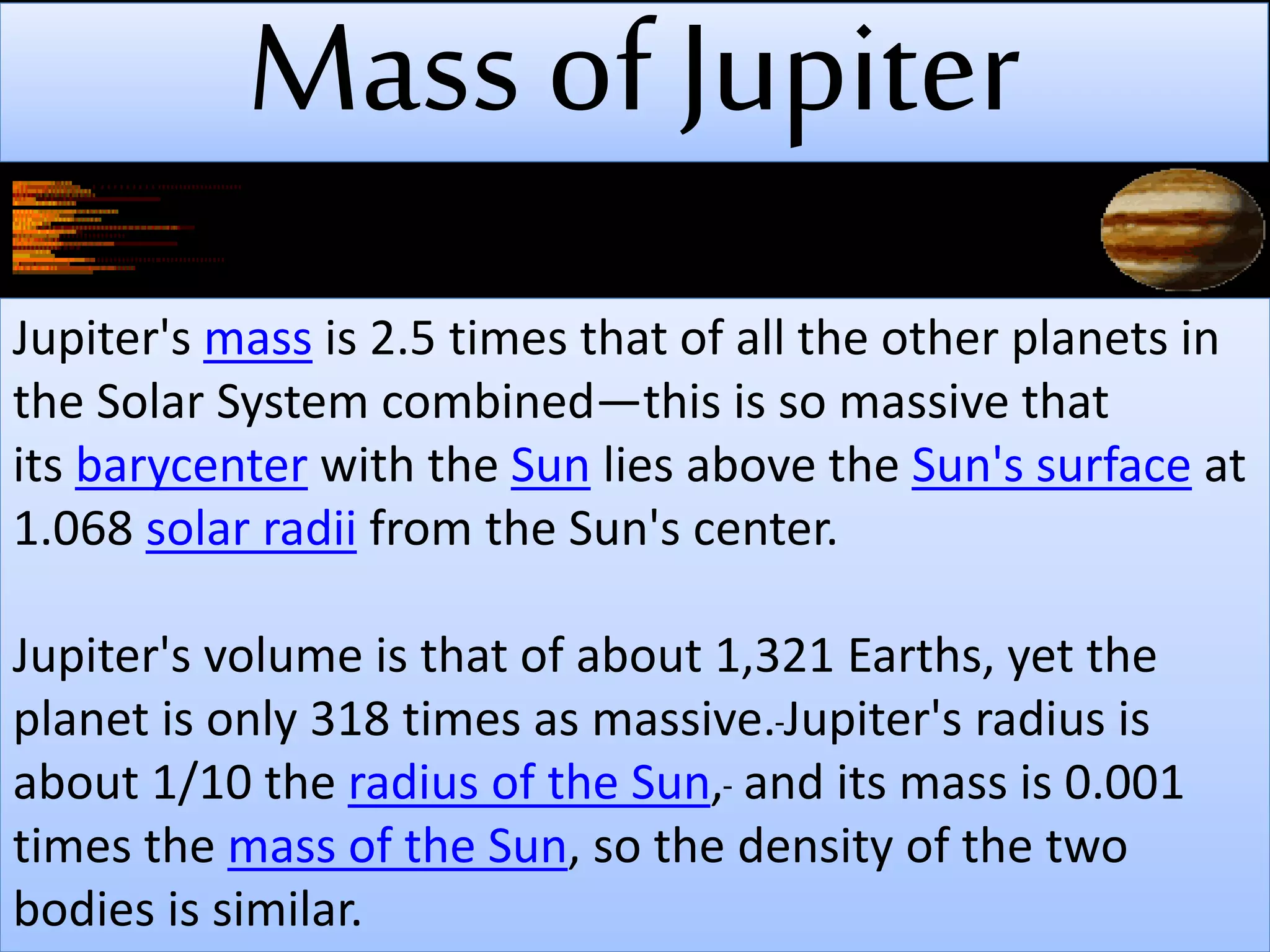 THE PLANET JUPITER | PPTX