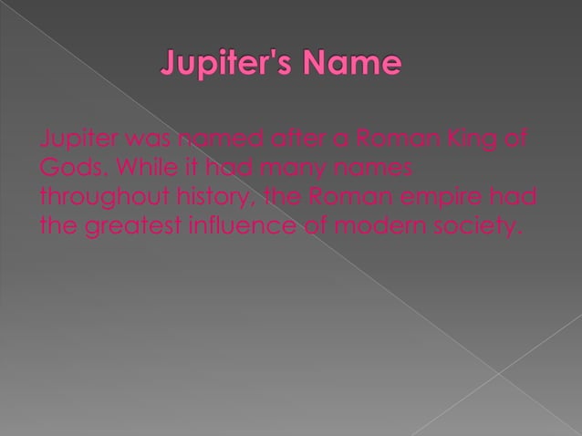 Jupiter Assignment | PPT