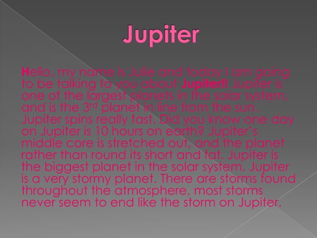 Jupiter Assignment | PPT