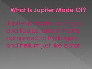 Jupiter Assignment | PPT