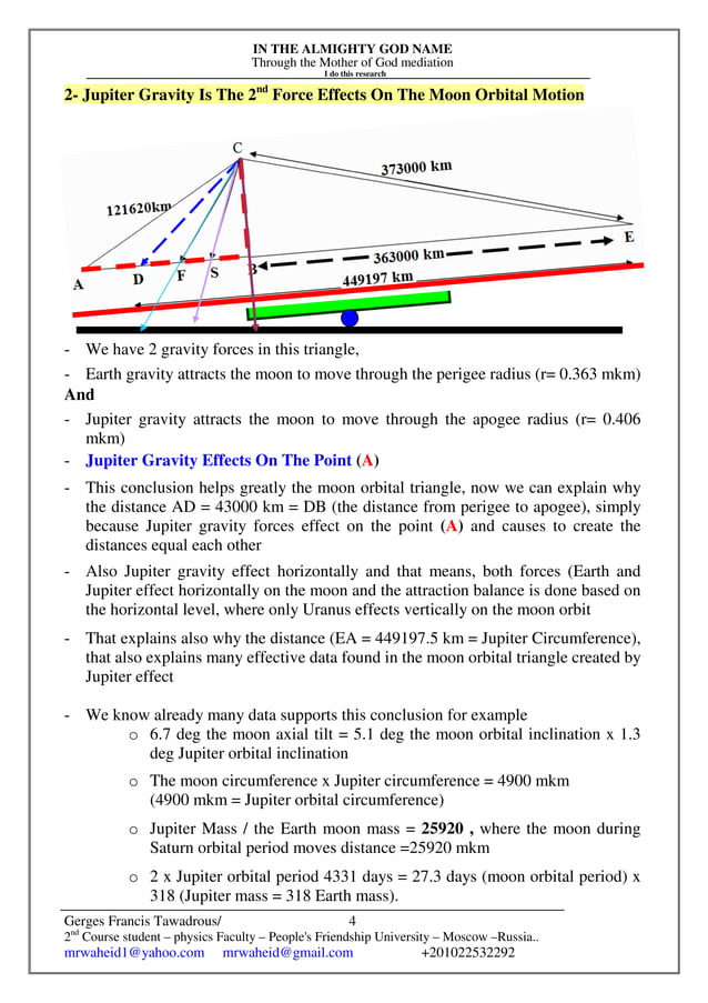 Jupiter Gravity Effects On The Earth Moon Motion | PDF