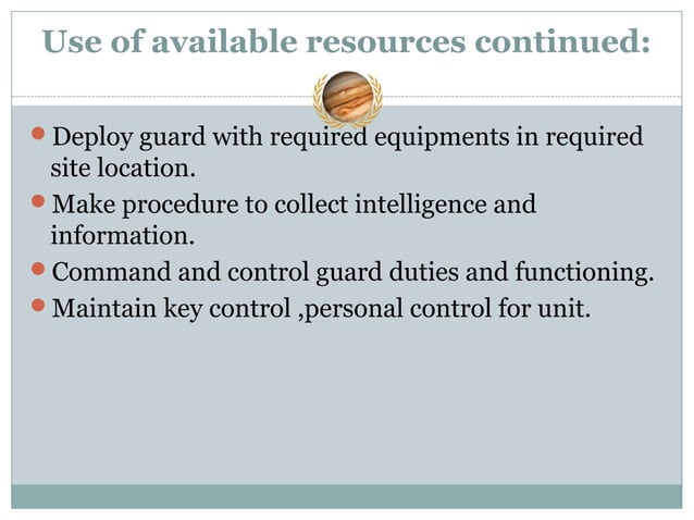 Jupiter physical security ppt 2016 new | PPT
