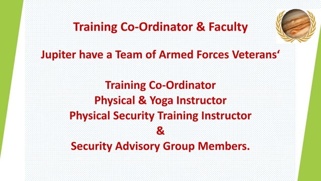 Jupiter training center ppt slides | PPT