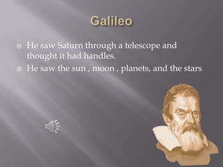 Jupiter , Uranus , Saturn , Galileo | PPTX