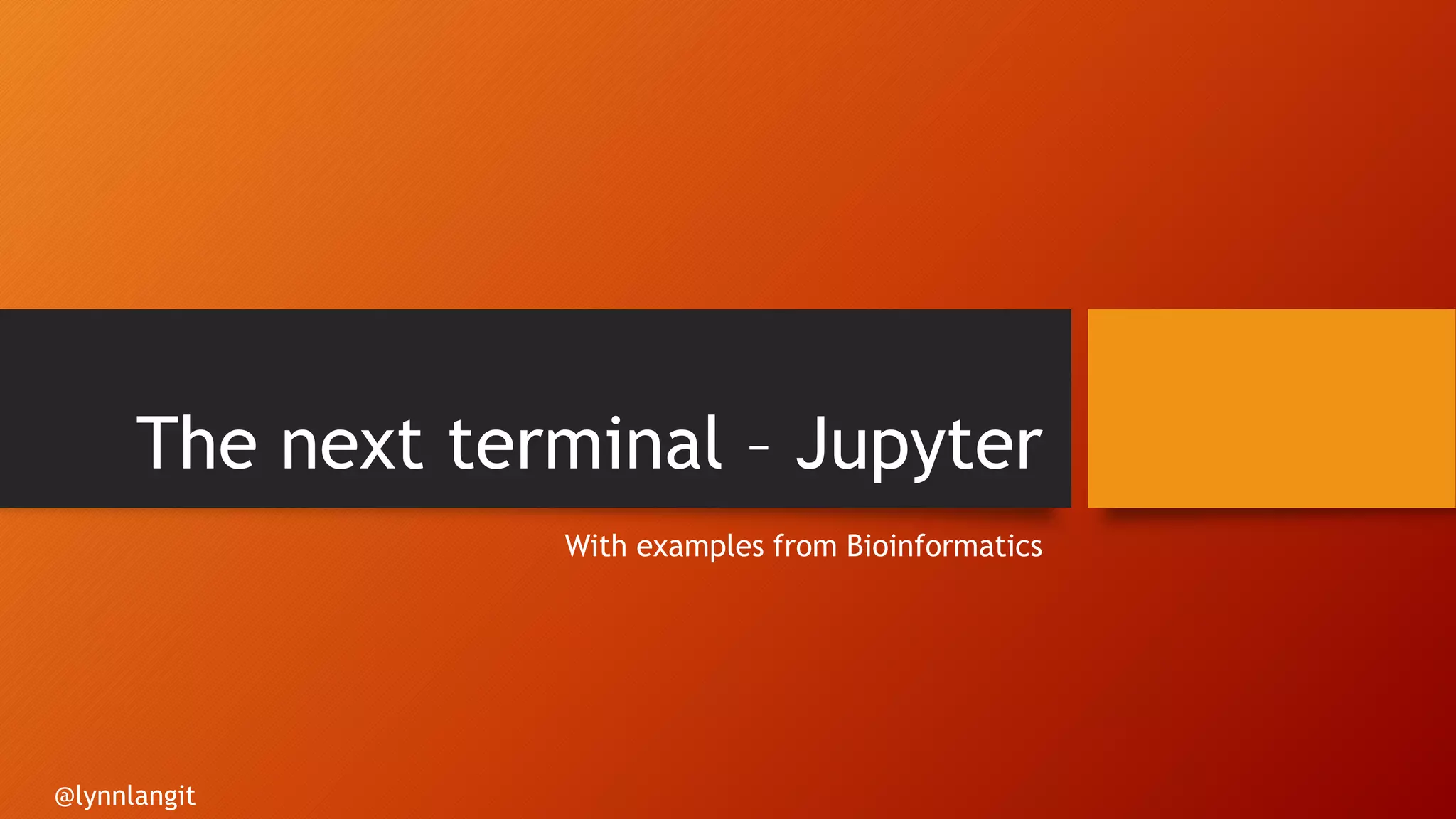 Understanding Jupyter notebooks using bioinformatics examples | PPT