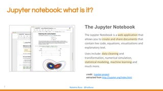 Data science apps powered by Jupyter Notebooks | PPT