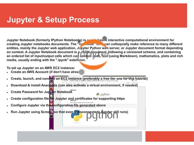 Setup Jupyter On Aws Amazon Web Services Ec2 Elastic Compute Cloud Instance Ppt