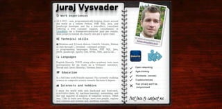 Juraj vysvader - Python developer's CV | PPT