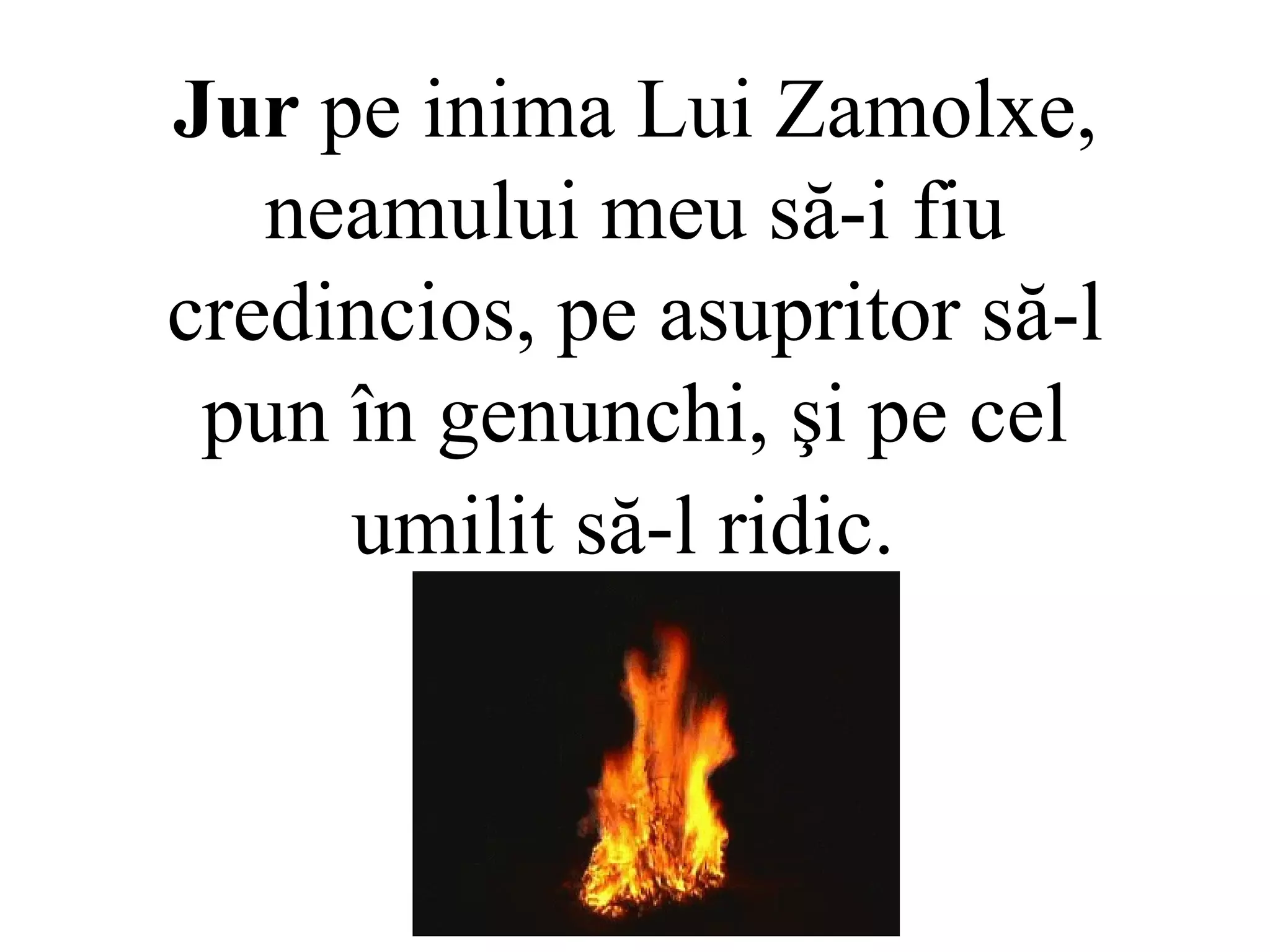 Juramantul cavalerilor zamolxieni | PPT