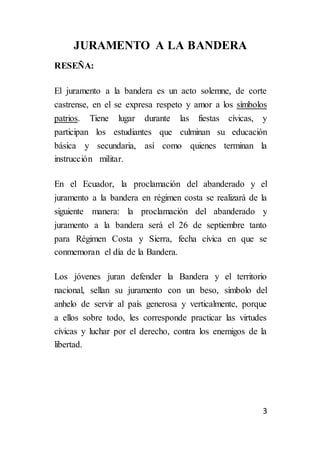 Juramento a la bander documento 2019 | DOC