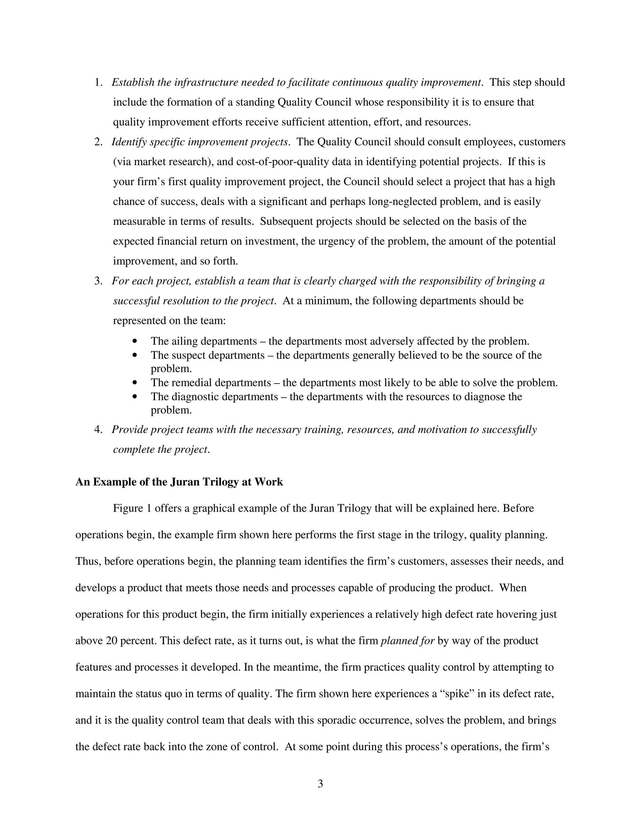 Juran Trilogy Paper | PDF