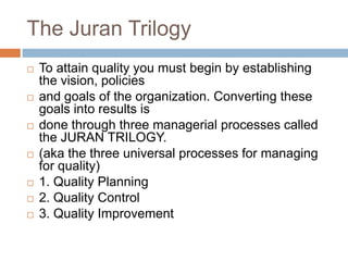 Juran & ishikawa | PPTX