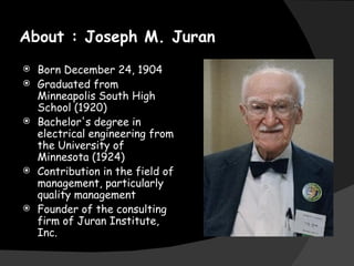 Joseph Juran Quality