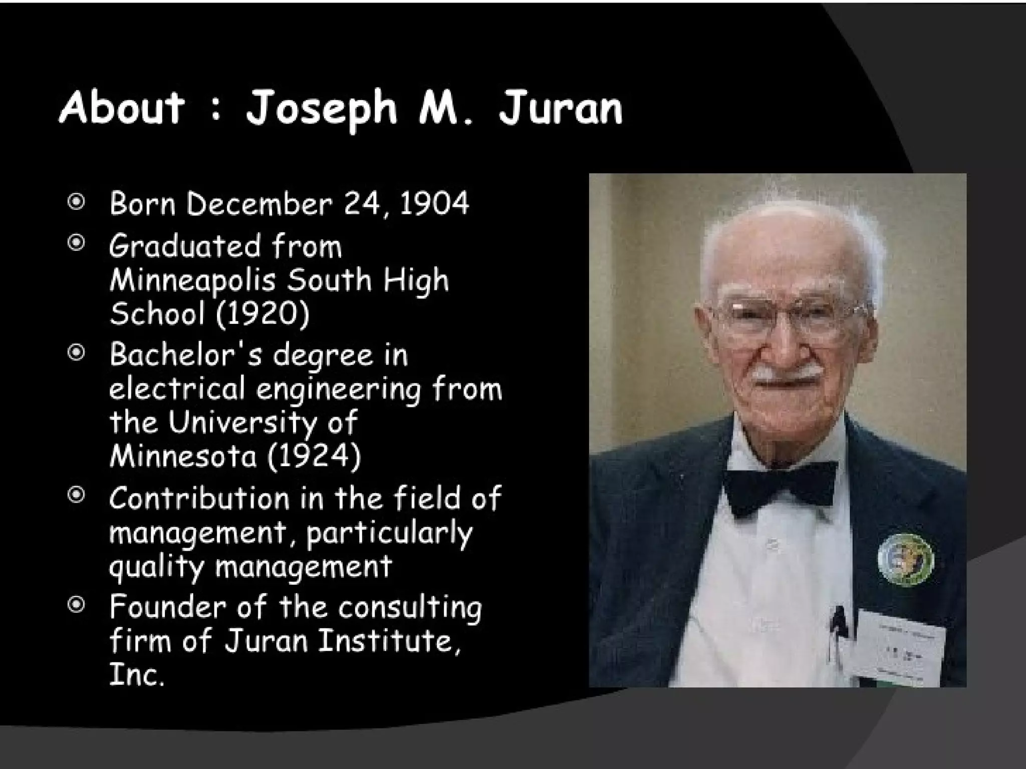 Juran trilogy quality assurance | PPT