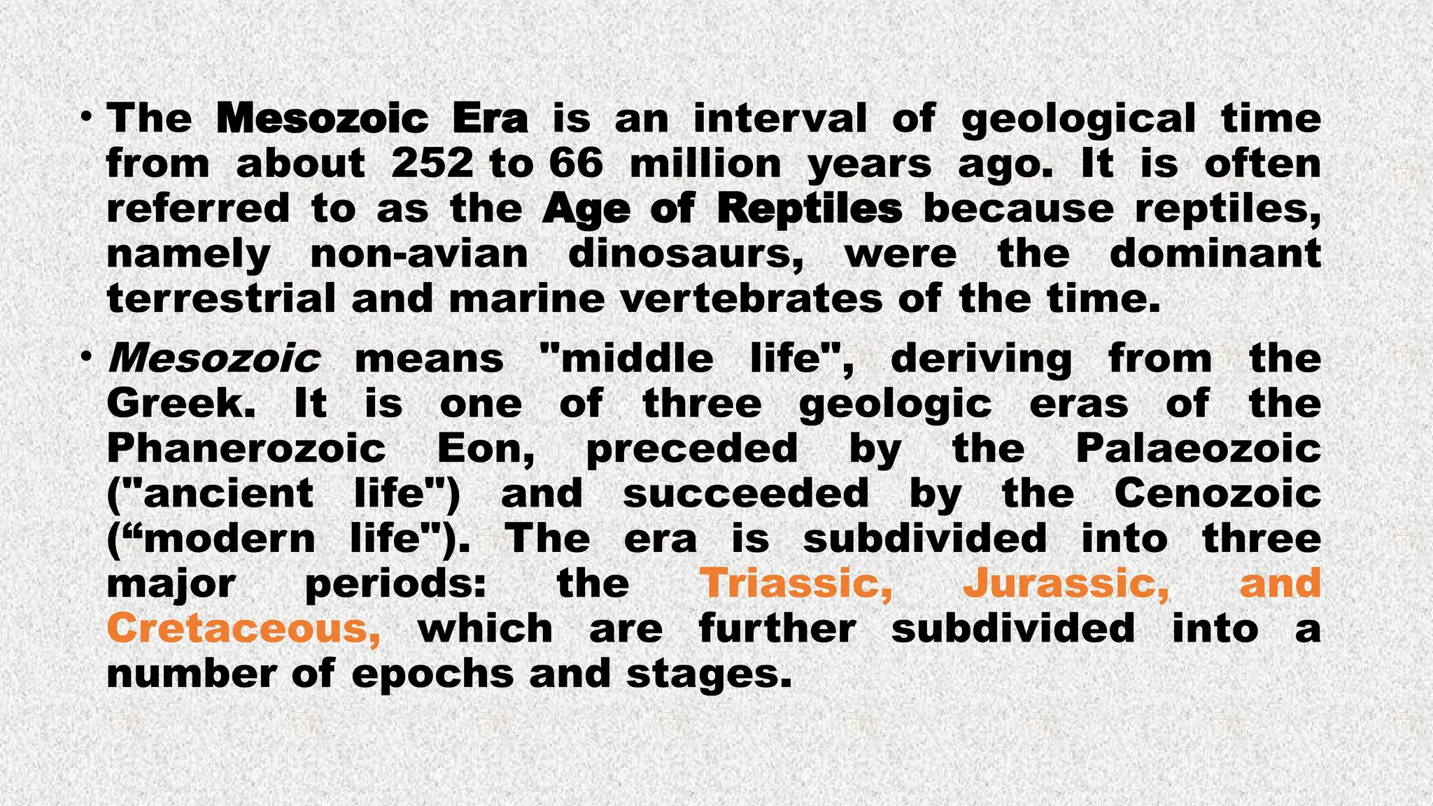 Jurassic – Mesozoic Era BY SUBHRAJYOTI | PPTX
