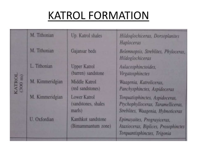 Jurassic of kutch presentation1 | PPTX | Geology | Science