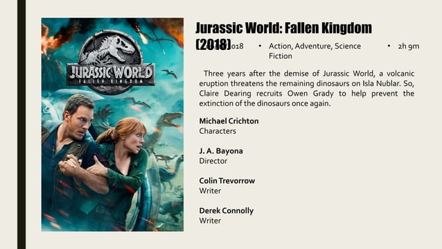Jurassic park film series | PPTX