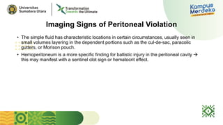 CT scan of penetrating abdominopelvic trauma | PPT
