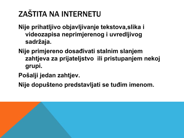 Sigurnost na internetu | PPTX