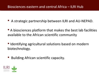 An overview of ILRI | PPT