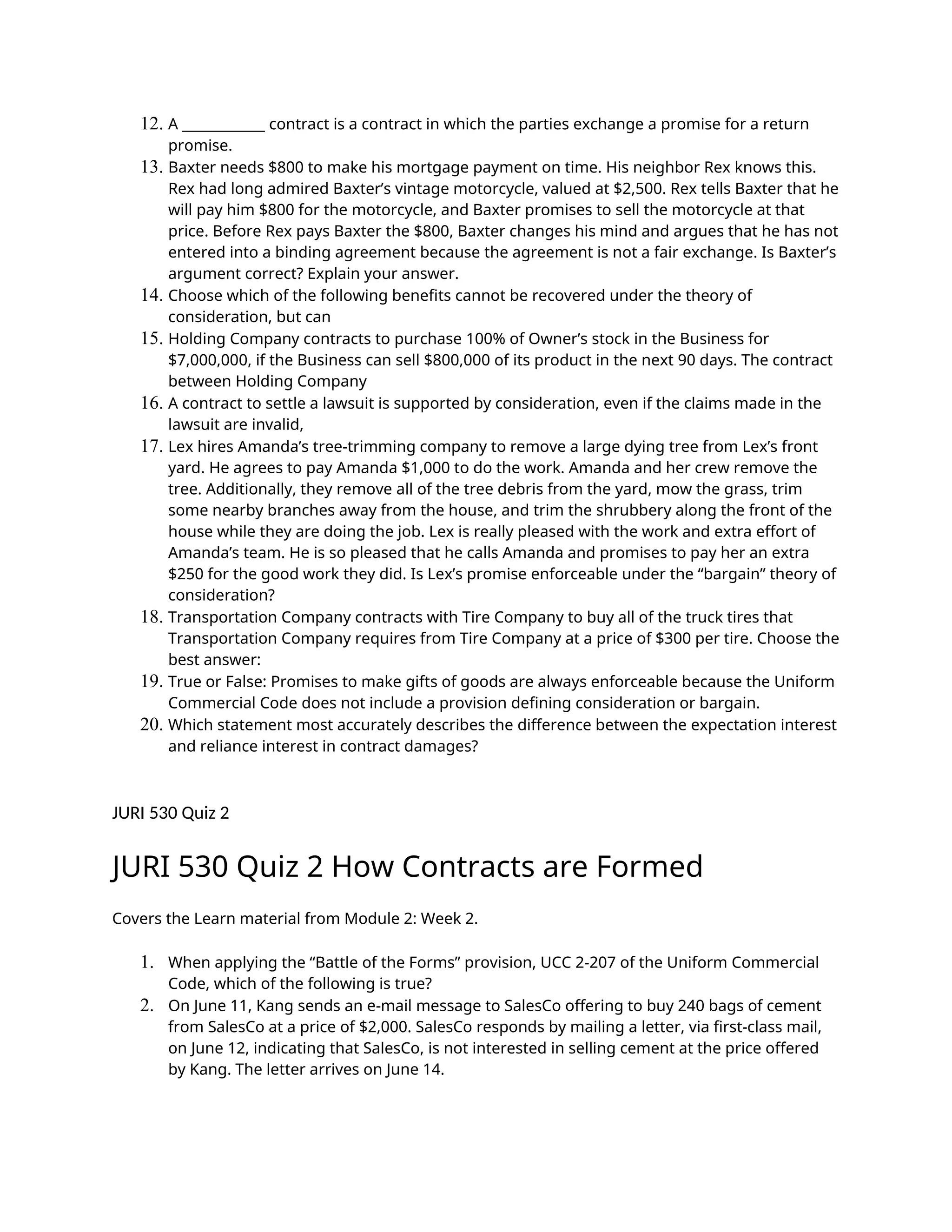 JURI 530 Quiz 1,2,3 Liberty University Homeworksimple.docx