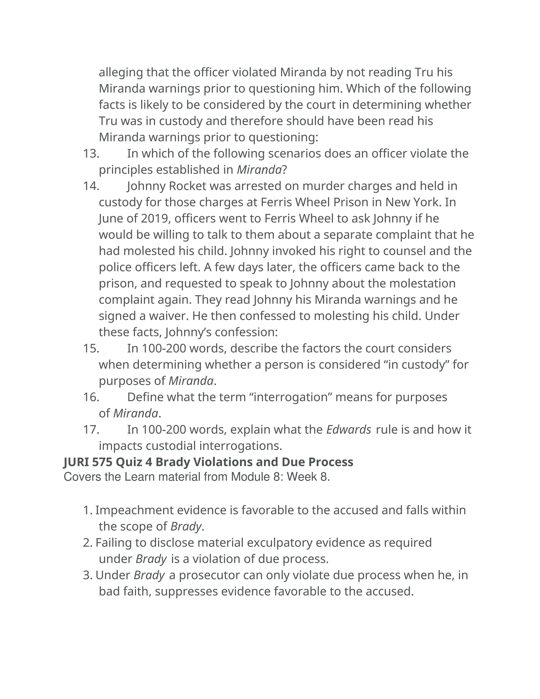 JURI 575 Quiz 1,2,3,4 Liberty Homeworksimple.docx