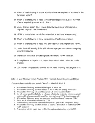 JURI 615 Quiz 1,2,3,4 Liberty University Homeworksimple.docx