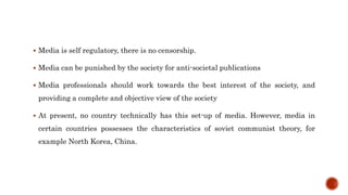 Normative Theories of mass media | PPTX