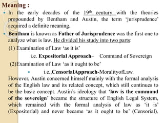 Definitions of Jurisprudence. Scope & Relationship with other social ...